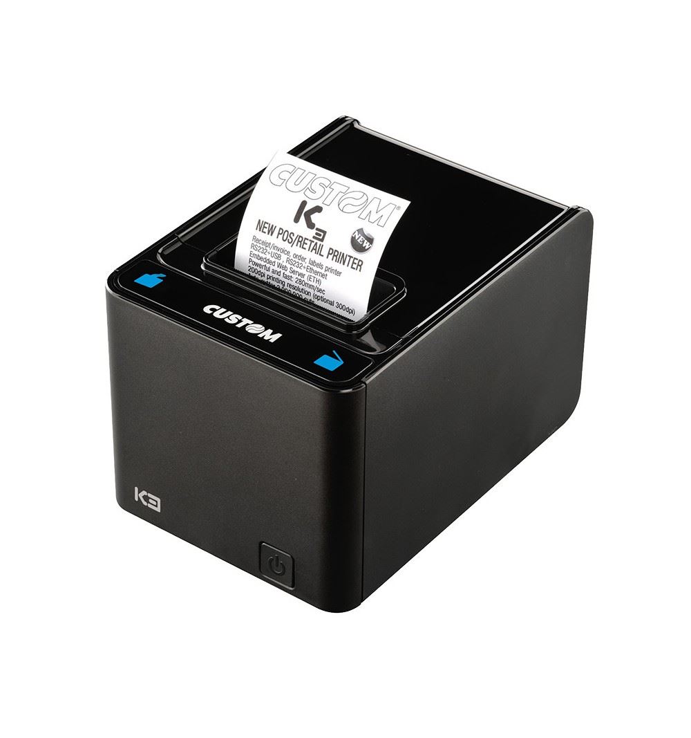 Custom K3 MULTISCAN POS ETH Thermal Printer ETH/ USB/ BTH/ WIFI Black color