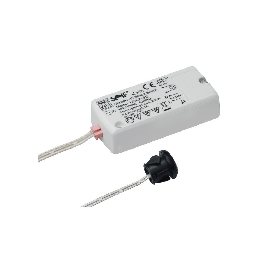 Self Electronics HZK218C Line Voltage IR Motion Sensor Switch On/Off100 ...