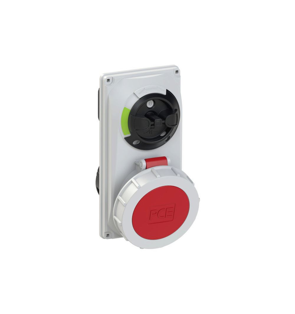 60242-3 PCE Interlocked CEE socket 32A 4p 3h IP66/67