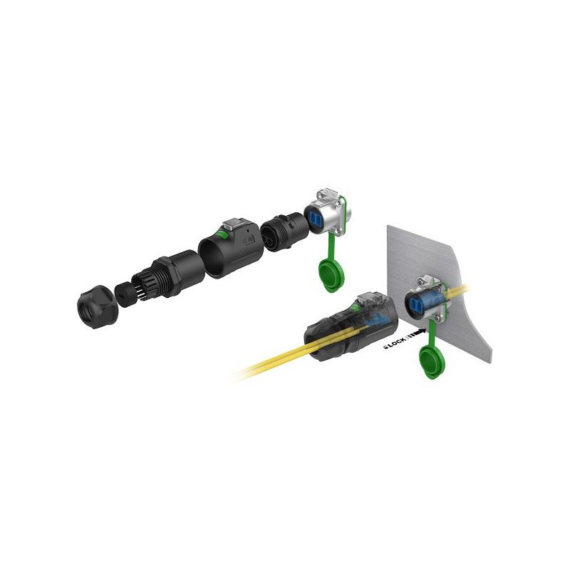 CnLinko LP-24 series waterproof fiber optic connectors | Bamer